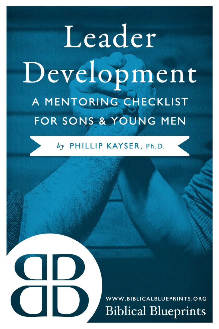 Leader Development: A Mentoring Checklist for Sons and Young Men ...